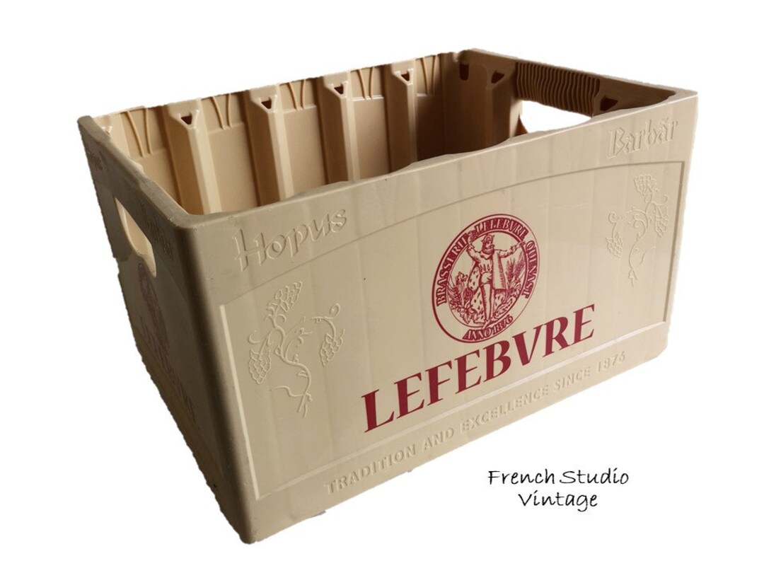 Vintage Lefebvre Beer Crate: Belgian Bottle Storage, Pub Decor - Etsy