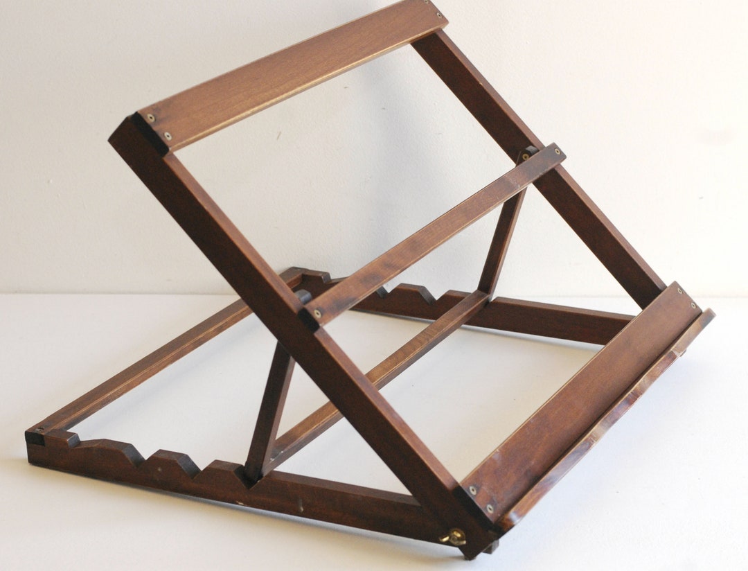 Vintae French Wood Book Stand Religious Church Book Rest Reading Large ...