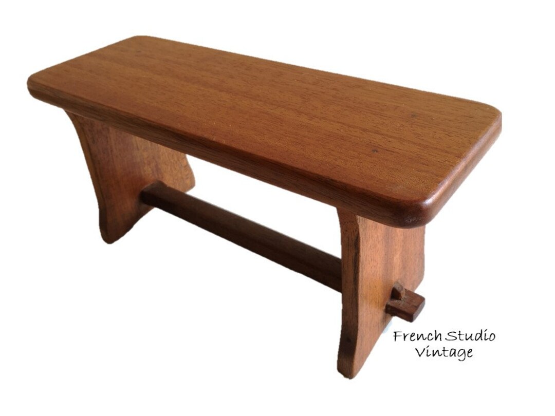 Vintage French Wood Stools Step Foot Stool Plant Stand Small Bench ...