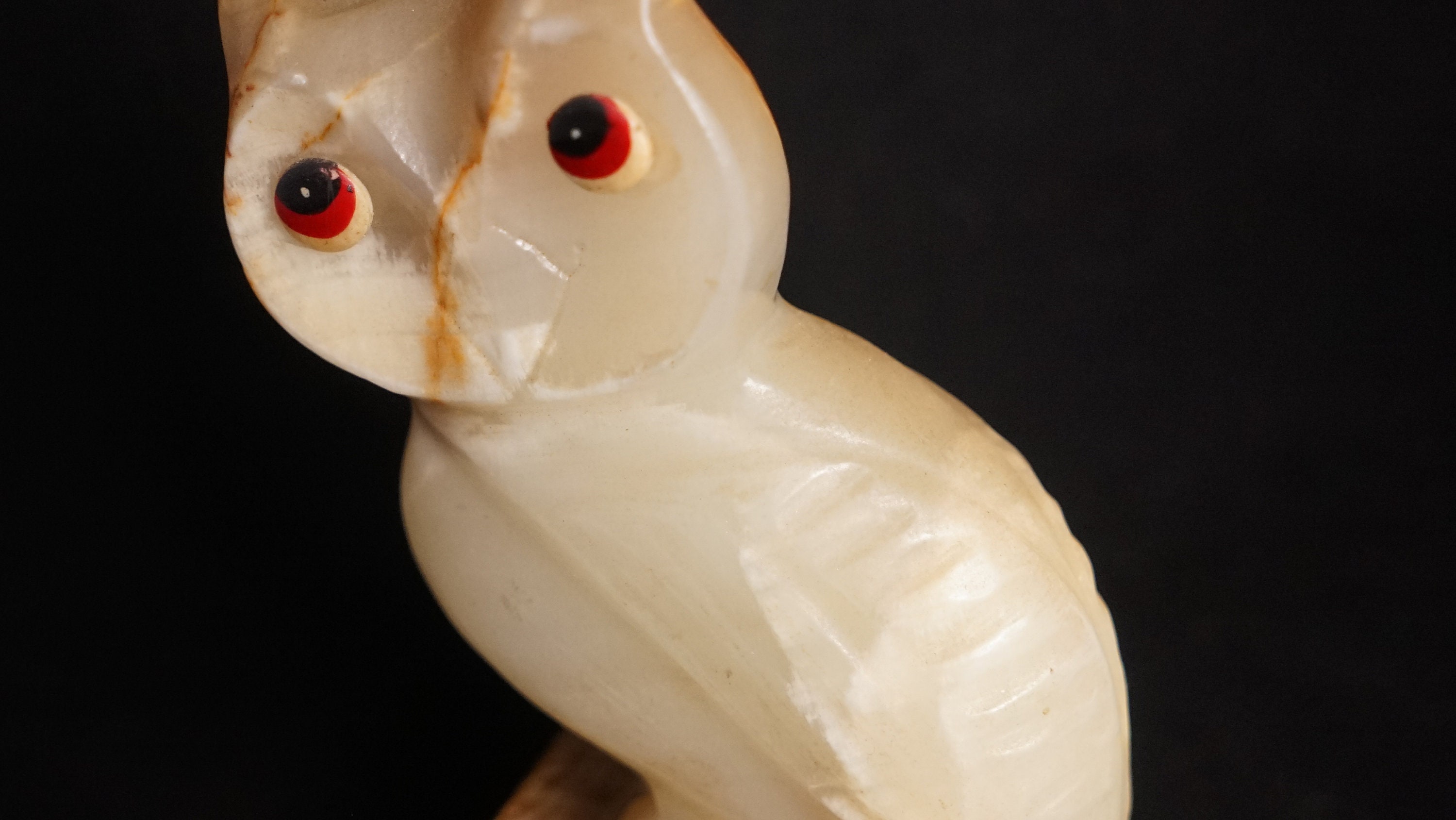 Vintage Marble Owl Figurine Carved Sculpture Owl Collectors | Etsy