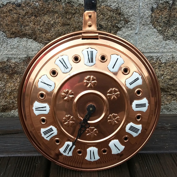 Copper Wall Clock - Etsy