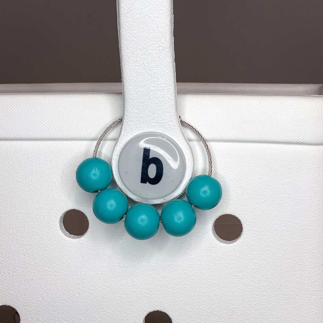 Turquoise Bogg Bag Charm Petite Beaded Keychain for Bogg Bag, Simply ...