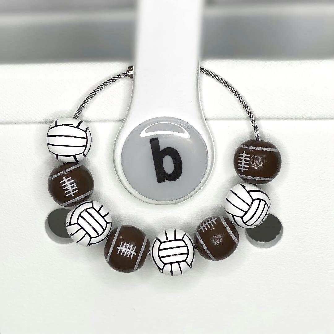 Sports Mix Bogg Bag Charm Wooden Beaded Keychain for Bogg Bag, Simply ...