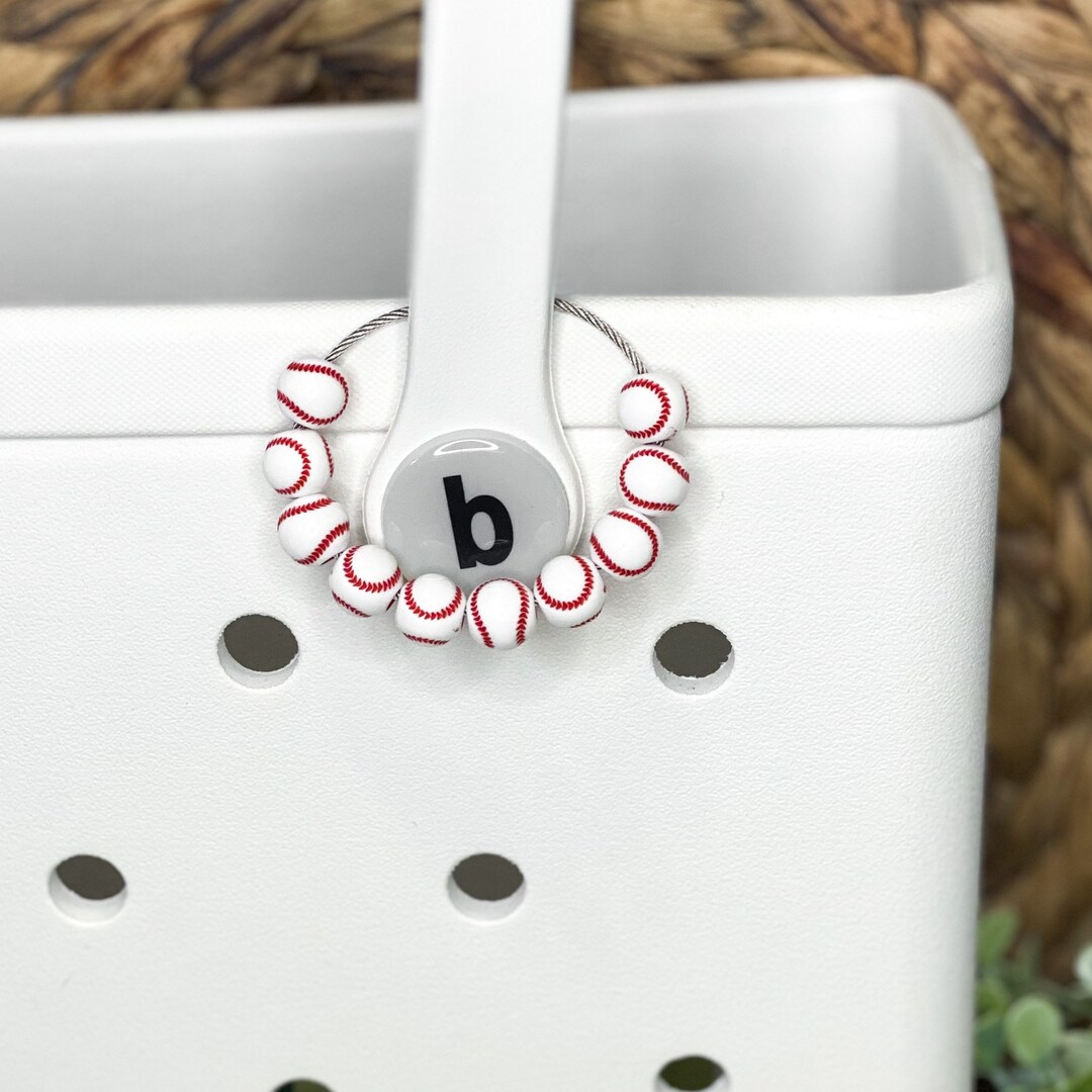 Baseball Bogg Bag Charm - Mini Acrylic Beaded Keychain for Bogg Bag ...