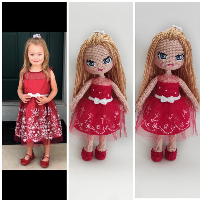 Portrait Art Doll Custom Photo Personalized Doll Stuffed - Etsy