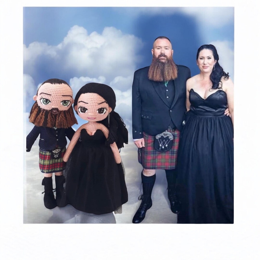 Custom Crochet Dolls Couple Amigurumi Look A Like Doll Personalized ...