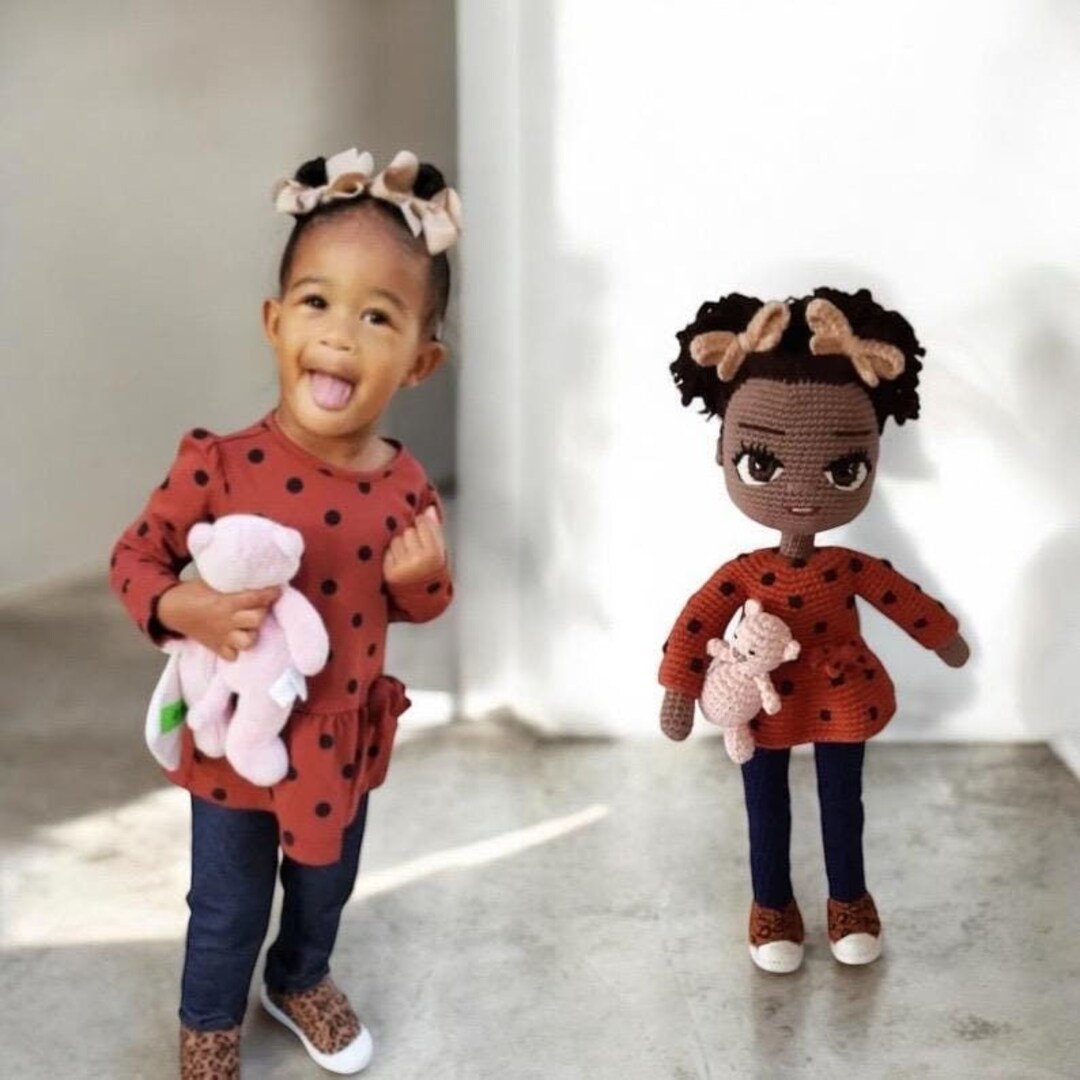 Customized Portrait Doll Look Like Her Personalized Crochet Selfie Doll ...