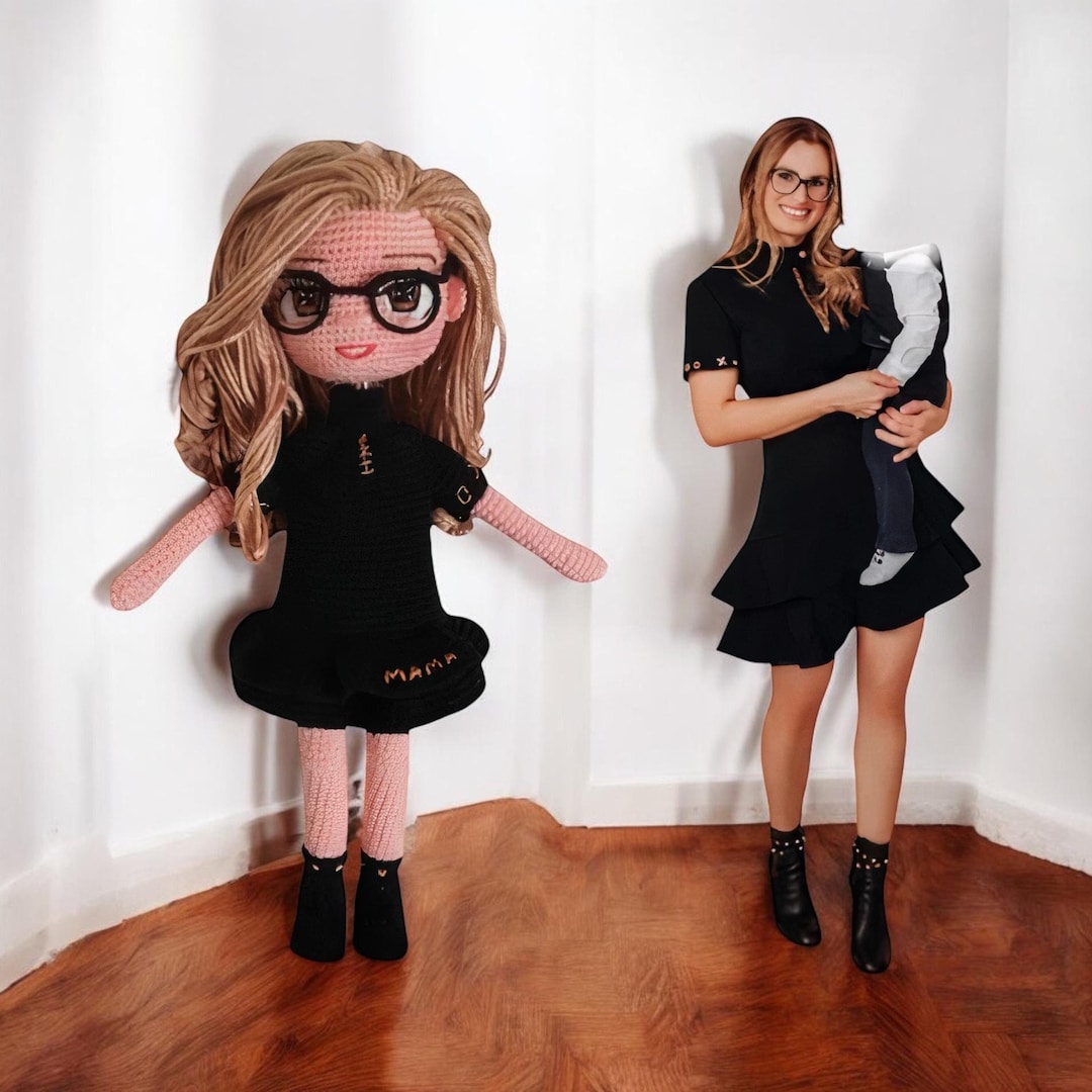 Personalized Doll, Look Alike Doll, Custom Crochet Doll, Crochet People, Amigurumi Portrait Doll ...