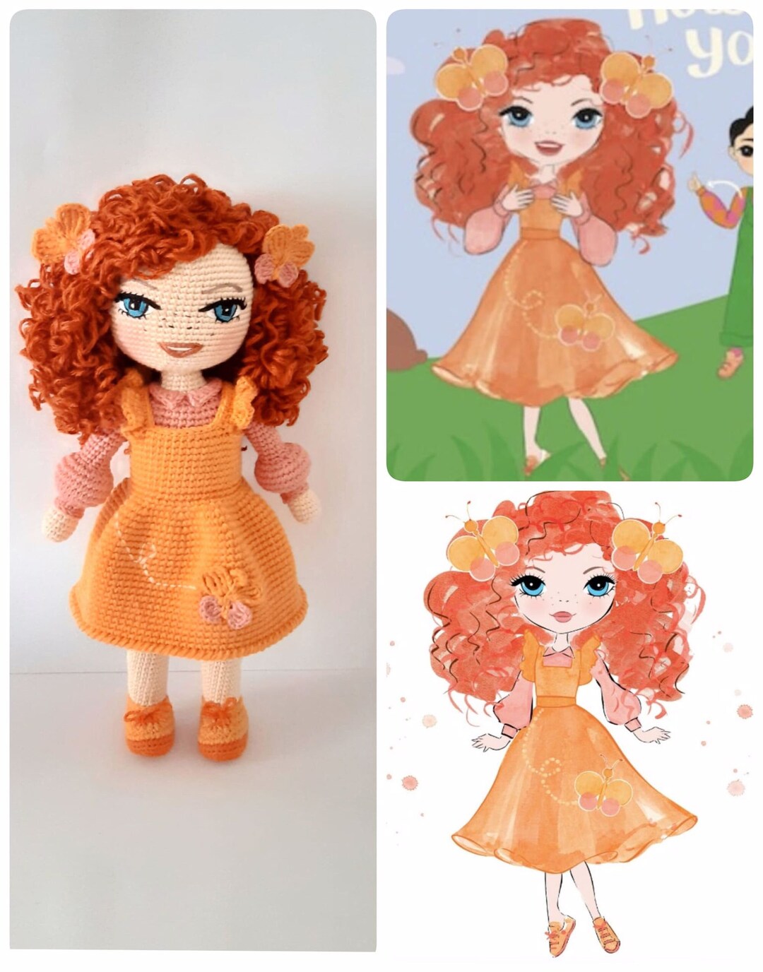 Personalized Doll Portrait Doll Amigurumi Doll Look Alike - Etsy