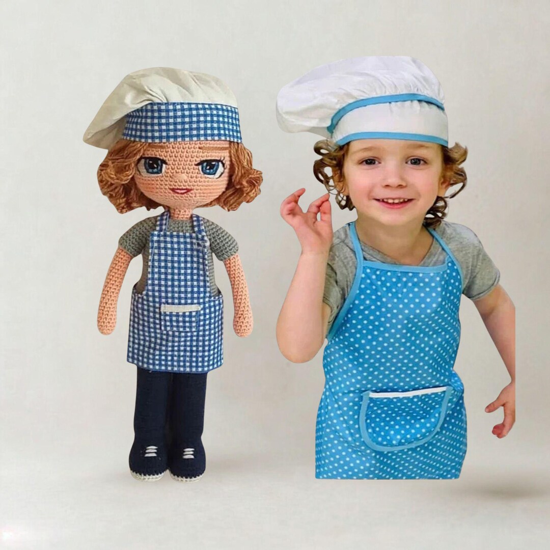 Custom Look Alike Doll From Photo, Knitted Personalized Portrait Mini ...