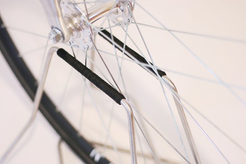 Stainless Steel Bike Stand With Spoke Protection - Black | 26" - 27.5 ...