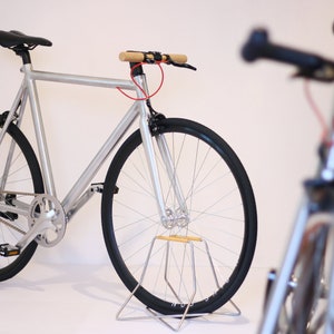 Stainless Steel Bike Stand With Spoke Protection - Golden Yellow | 26 ...