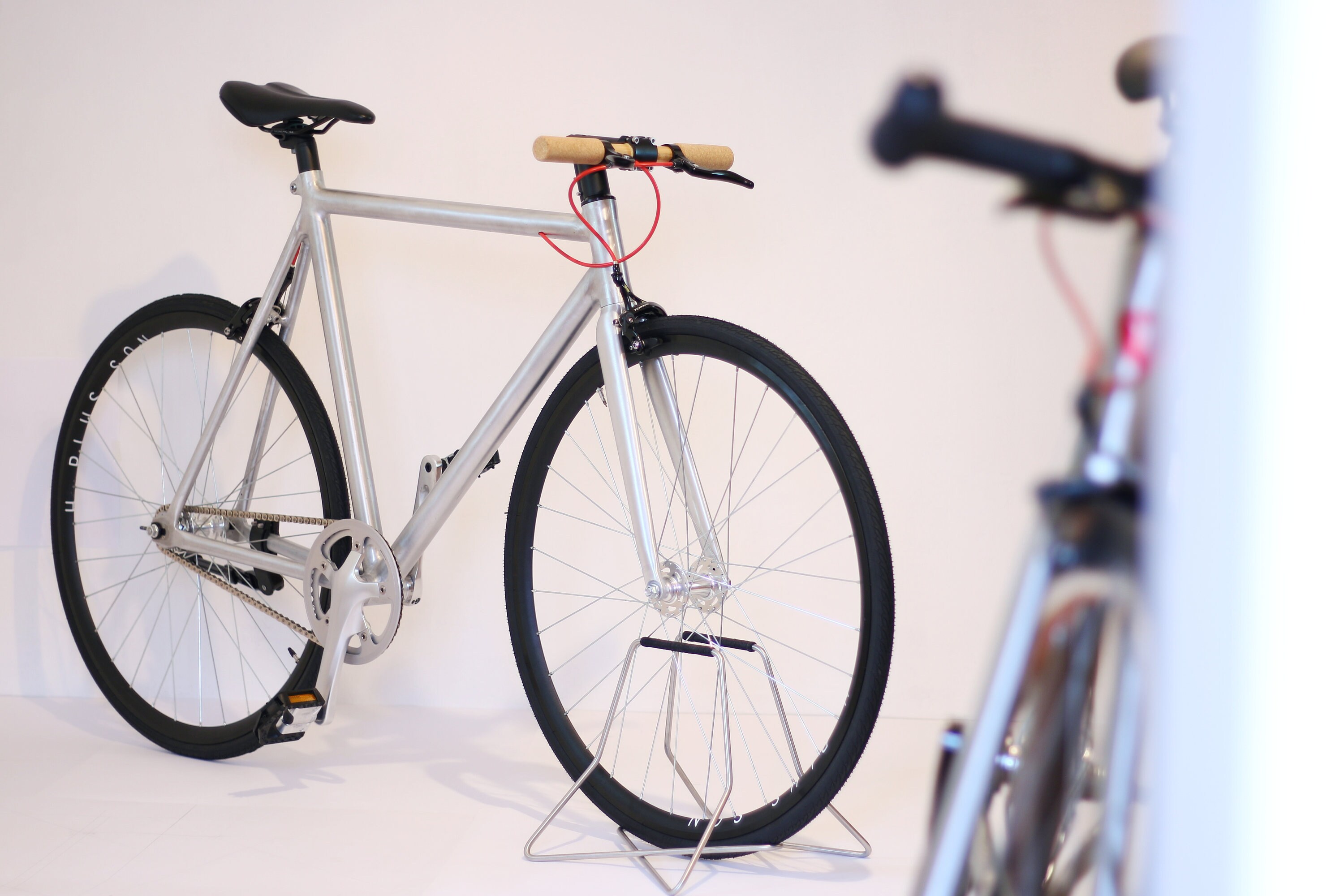 Stainless Steel Bike Stand With Spoke Protection - Black | 26" - 27.5 ...