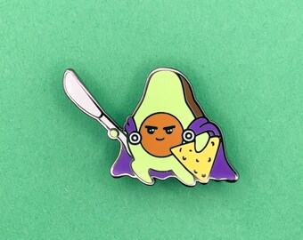 Toast Warrior Hard Enamel Pin Original Pin Design - Etsy