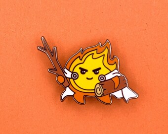Toast Warrior Hard Enamel Pin Original Pin Design - Etsy