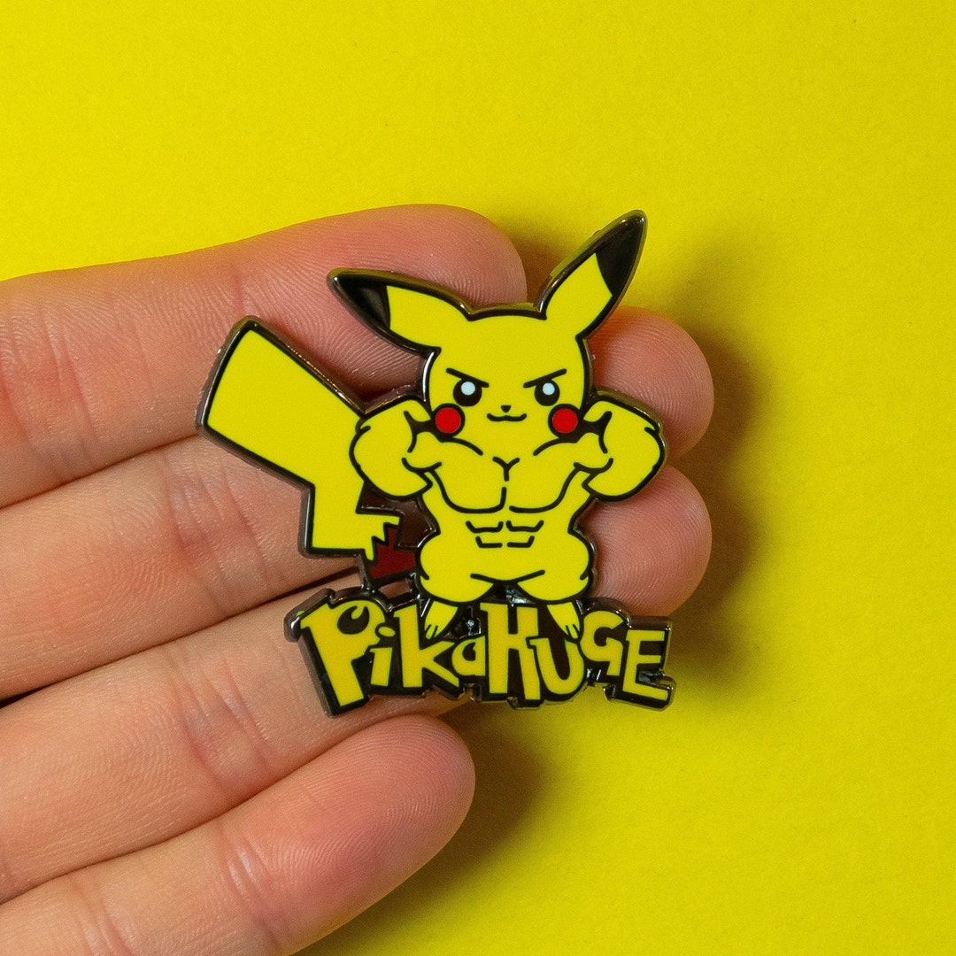 Pikahuge Pikachu With Muscles Pokemon Hard Enamel Pin Gym - Etsy India
