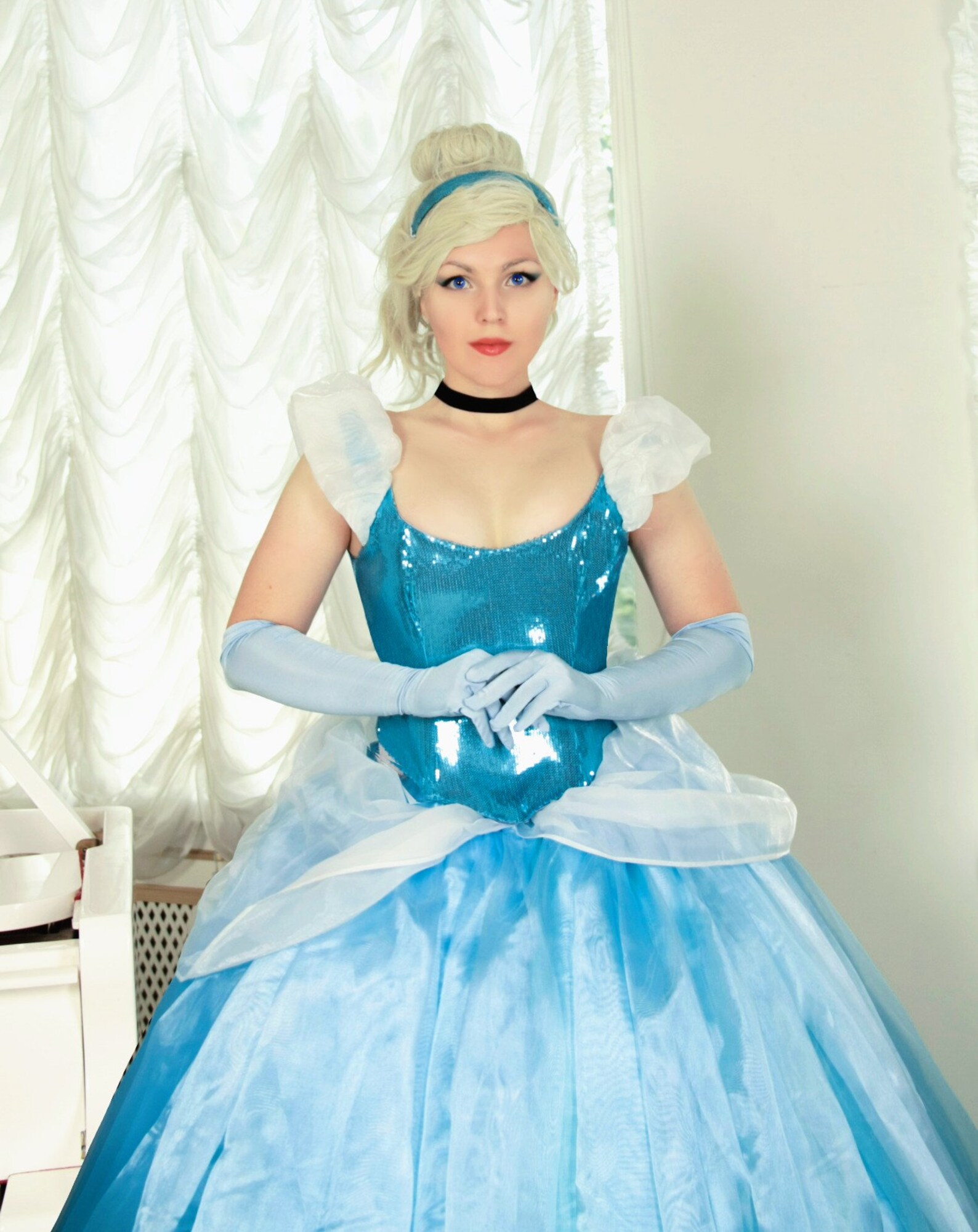 Cinderella. Princess. Blue Dress Cosplay. Adult Dress Princess ...
