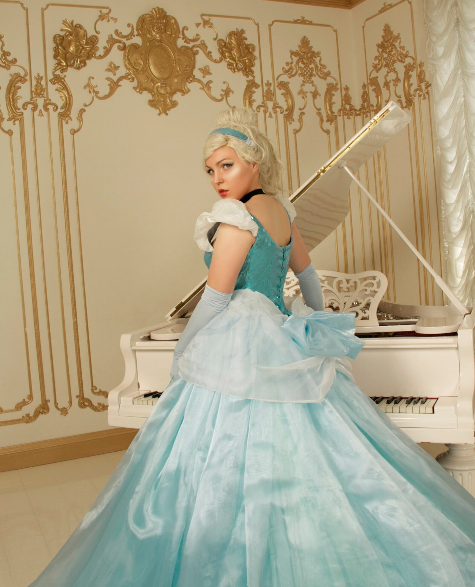 Cinderella. Princess. Blue Dress Cosplay. Adult Dress Princess ...