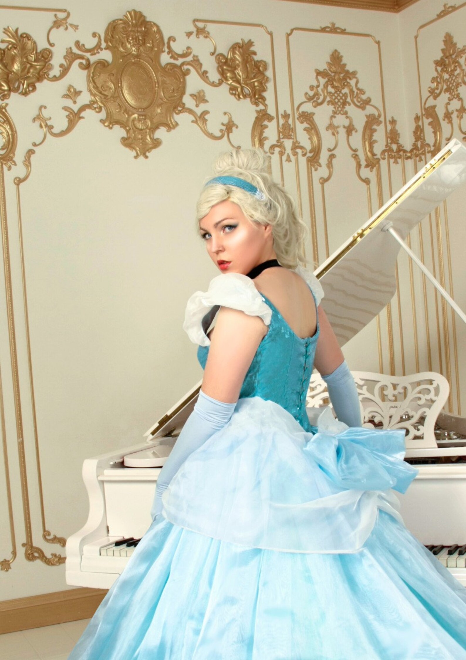 Cinderella. Princess. Blue Dress Cosplay. Adult Dress Princess ...