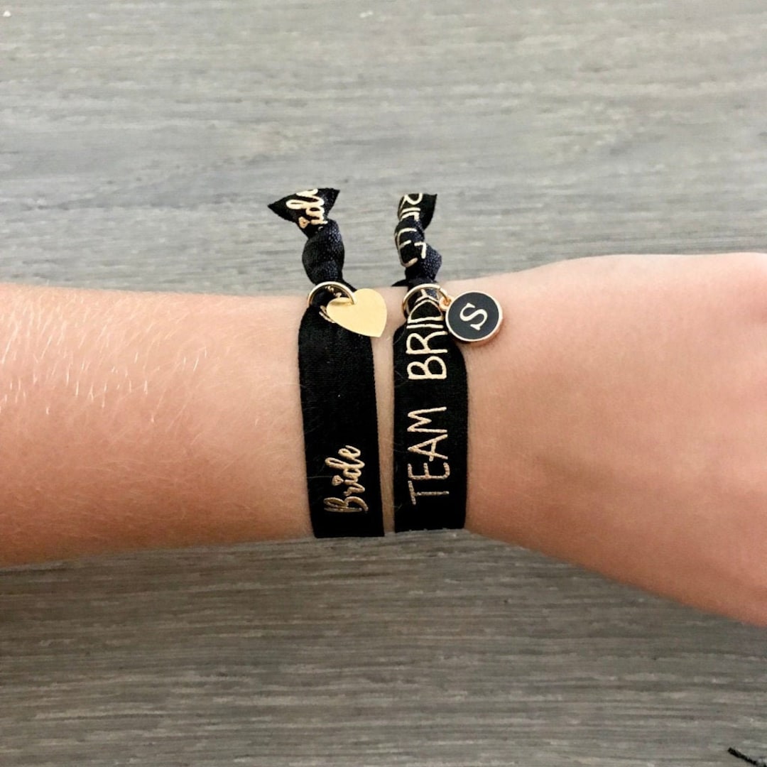 Set of 2 Personalized Hen Party Ribbons With Heart and Initial || Hen ...