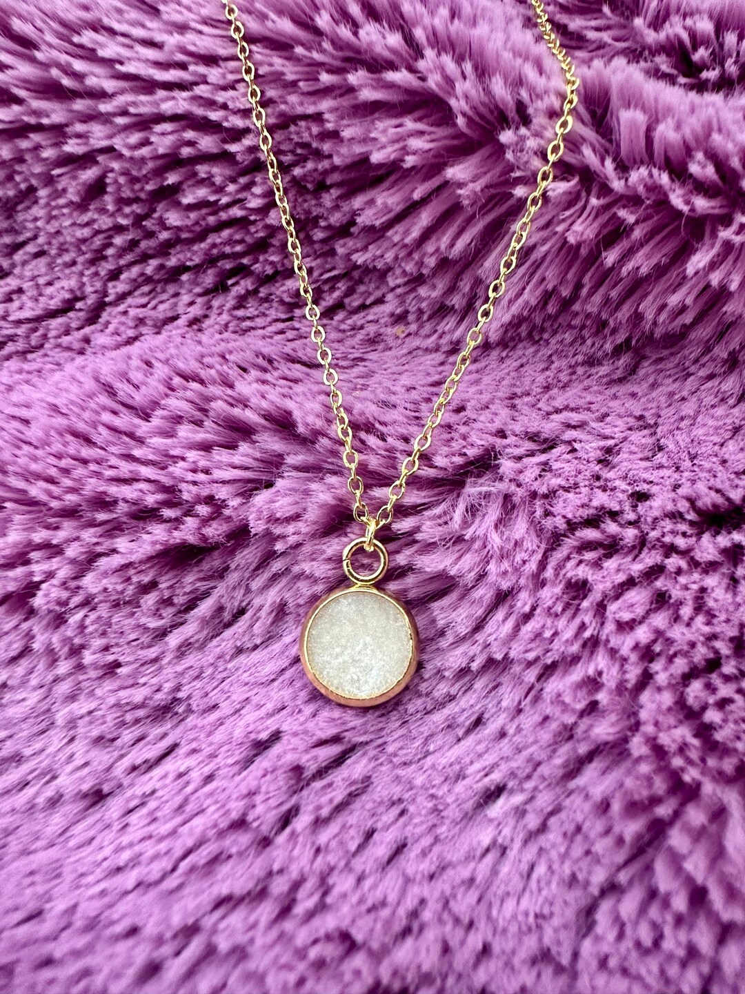 Breastmilk Necklace | Mini Gold Circle Pendant Necklace I Stainless ...