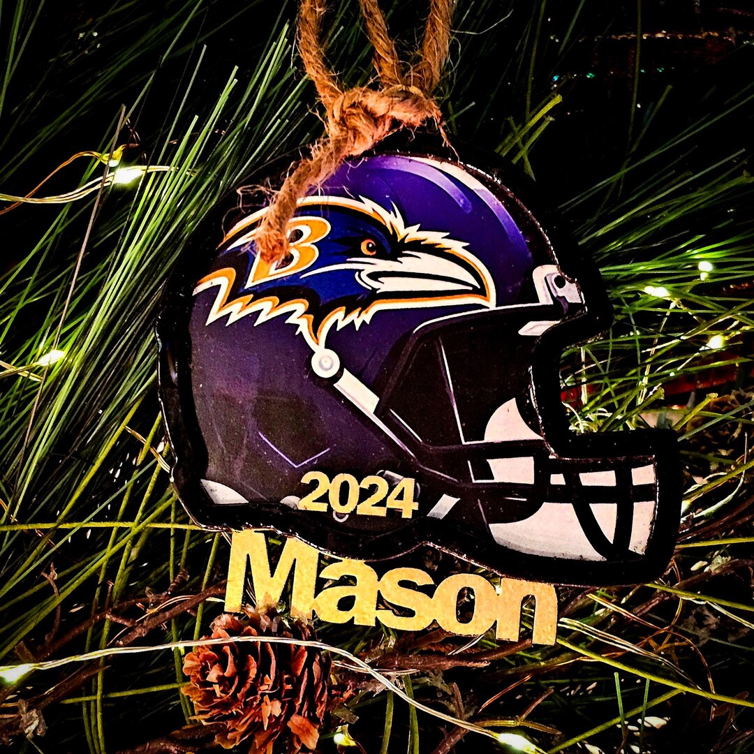 Custom Ravens Ornament - Personalized Wooden Keepsake for Ravens Fans ...