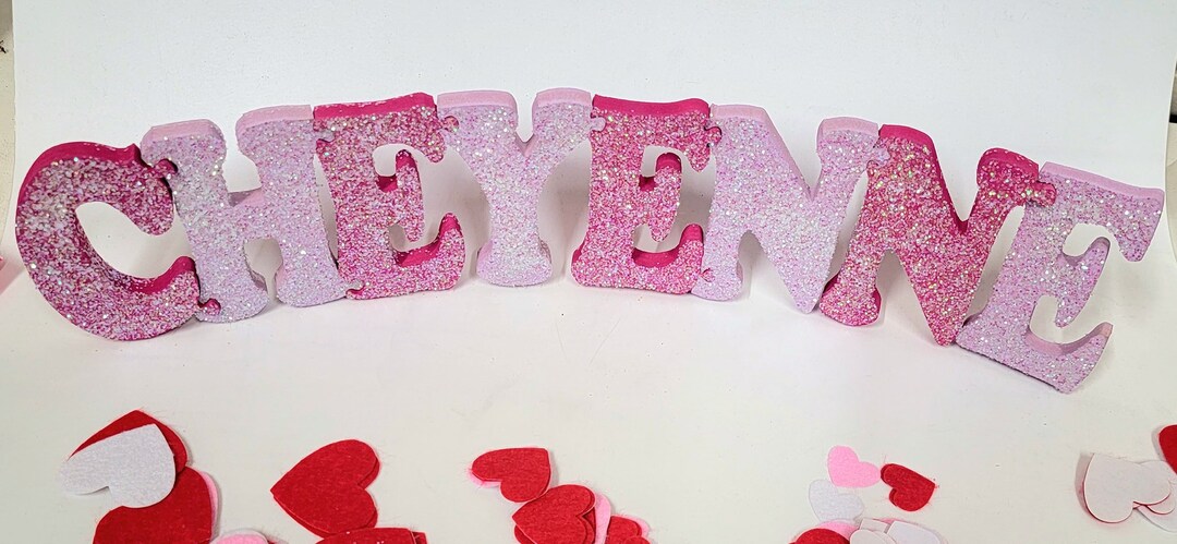 Personalized Bling Name Puzzle Plaque - Etsy