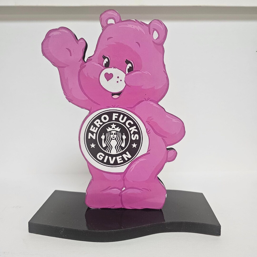 Smacky Bear Wooden Stand-up – Gen X Sarcastic Decor, 10 Inch - Etsy