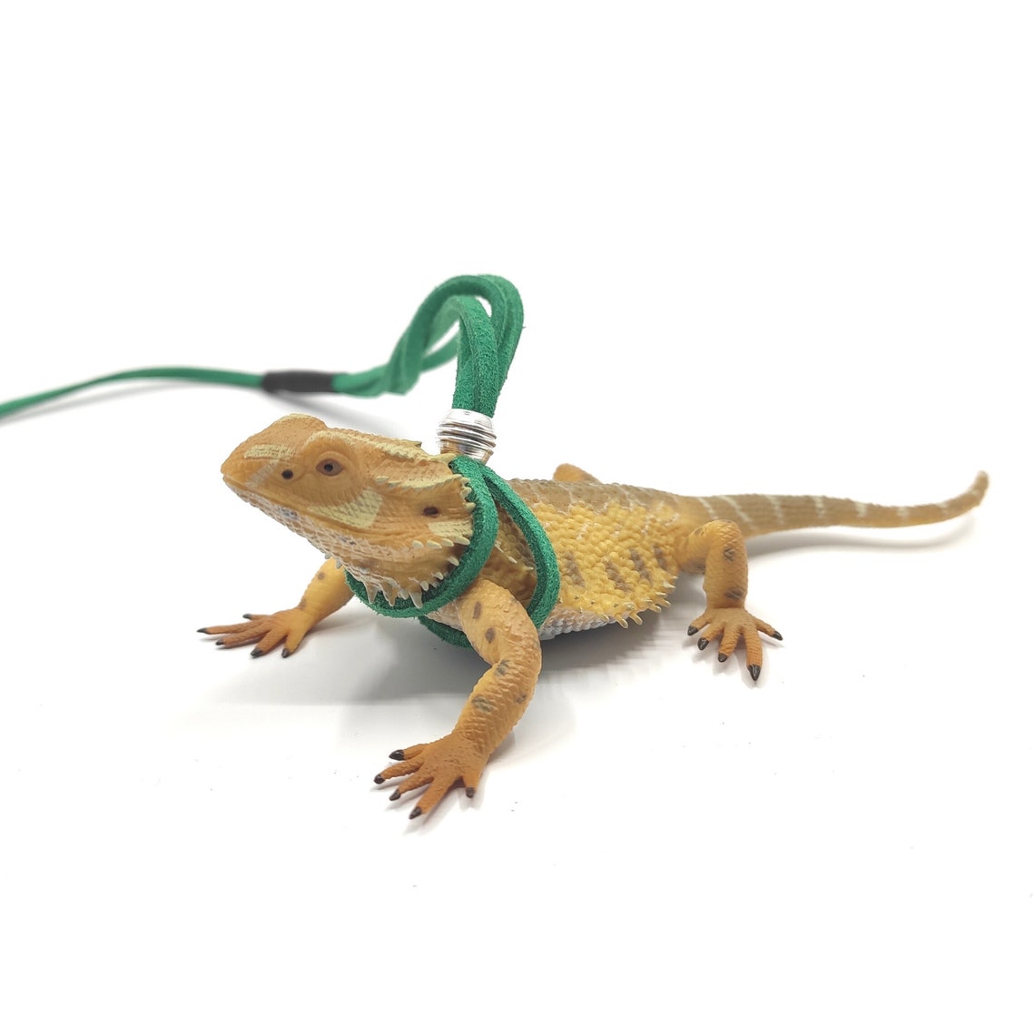 Bearded Dragon Harness, Green Reptile Adjustable Leash, Iguana Leash ...
