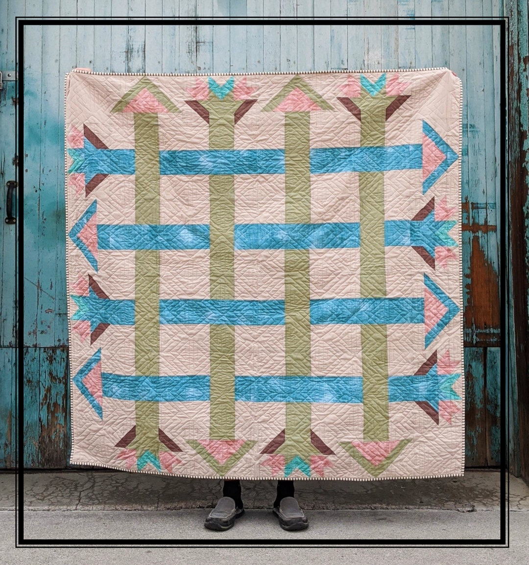 Adv Beginner Woven Arrows Quilt Design Pattern - PDF Digital Copy ...