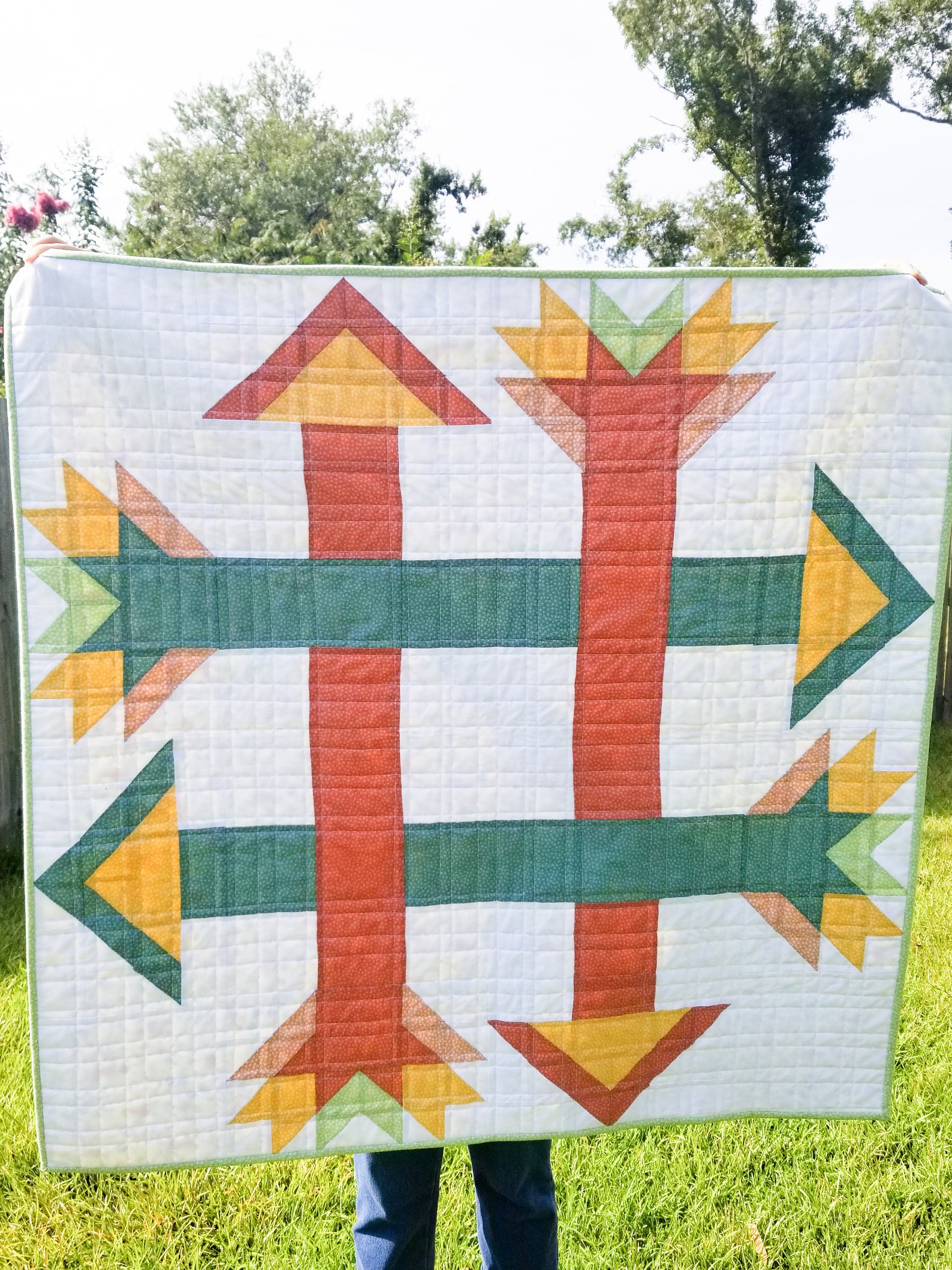 Adv Beginner Woven Arrows Quilt Design Pattern - PDF Digital Copy ...