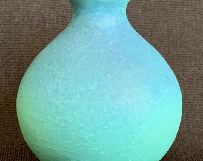 Van Briggle Art Pottery Original Ming Turquoise Blue Hand Thrown Necked ...