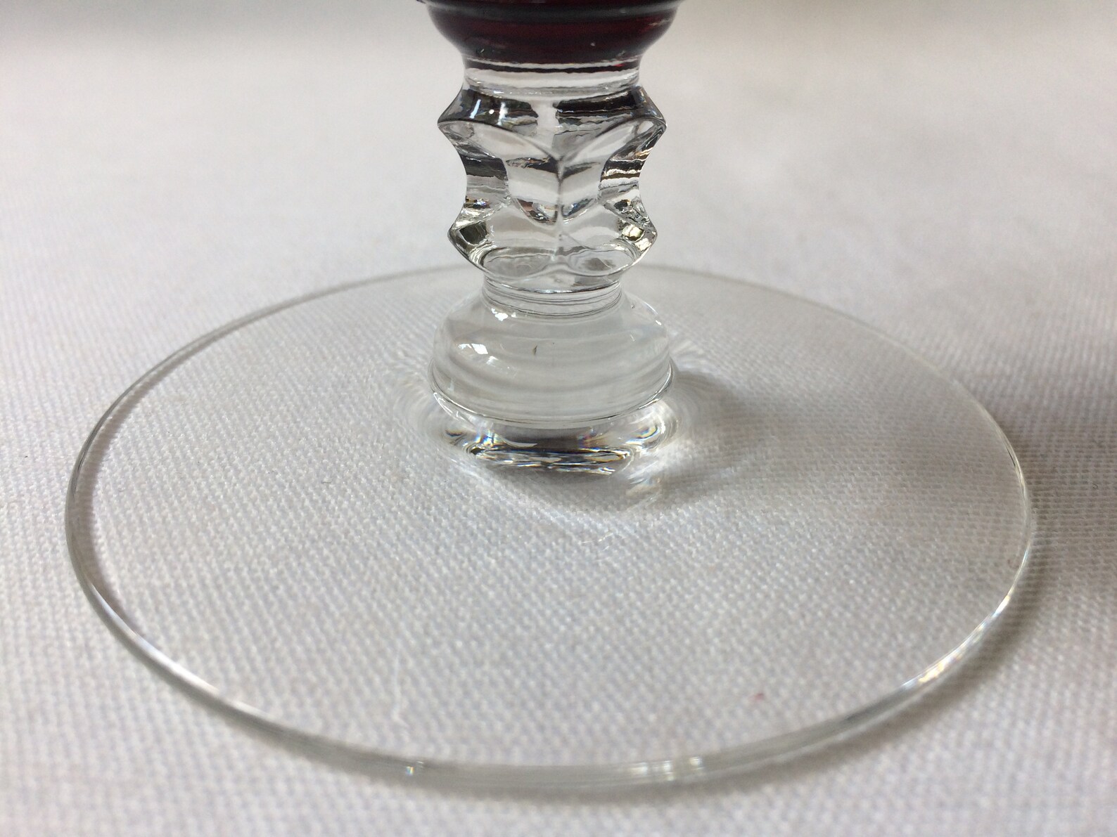 Art Deco Seneca Glass Vintage Hour Glass Ruby Red 8 Oz Footed - Etsy