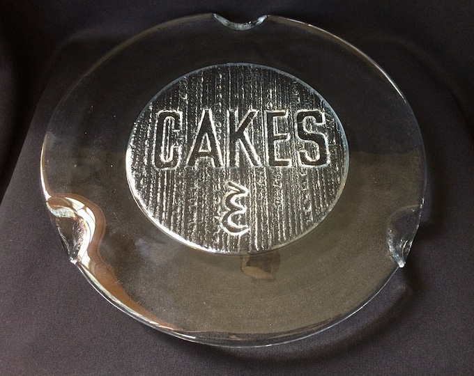 Blenko Art Glass MCM Cakes Plate or Platter - Etsy