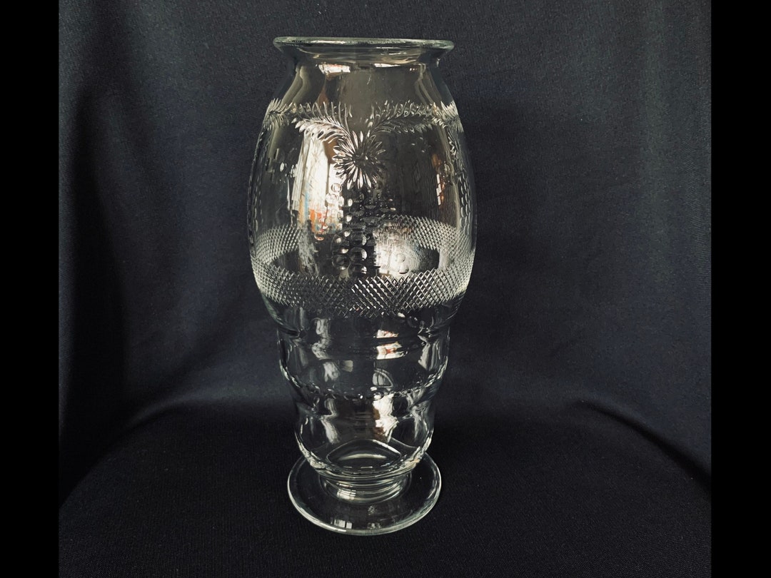 American Brilliant Period Seneca Glass Cut Vase - Etsy