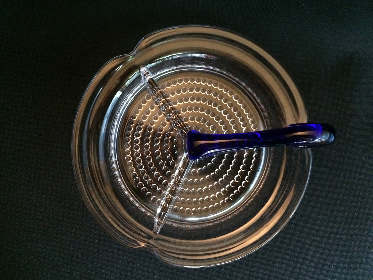 Duncan Miller Glass Art Deco Teardrop Pattern Relish With Red - Etsy