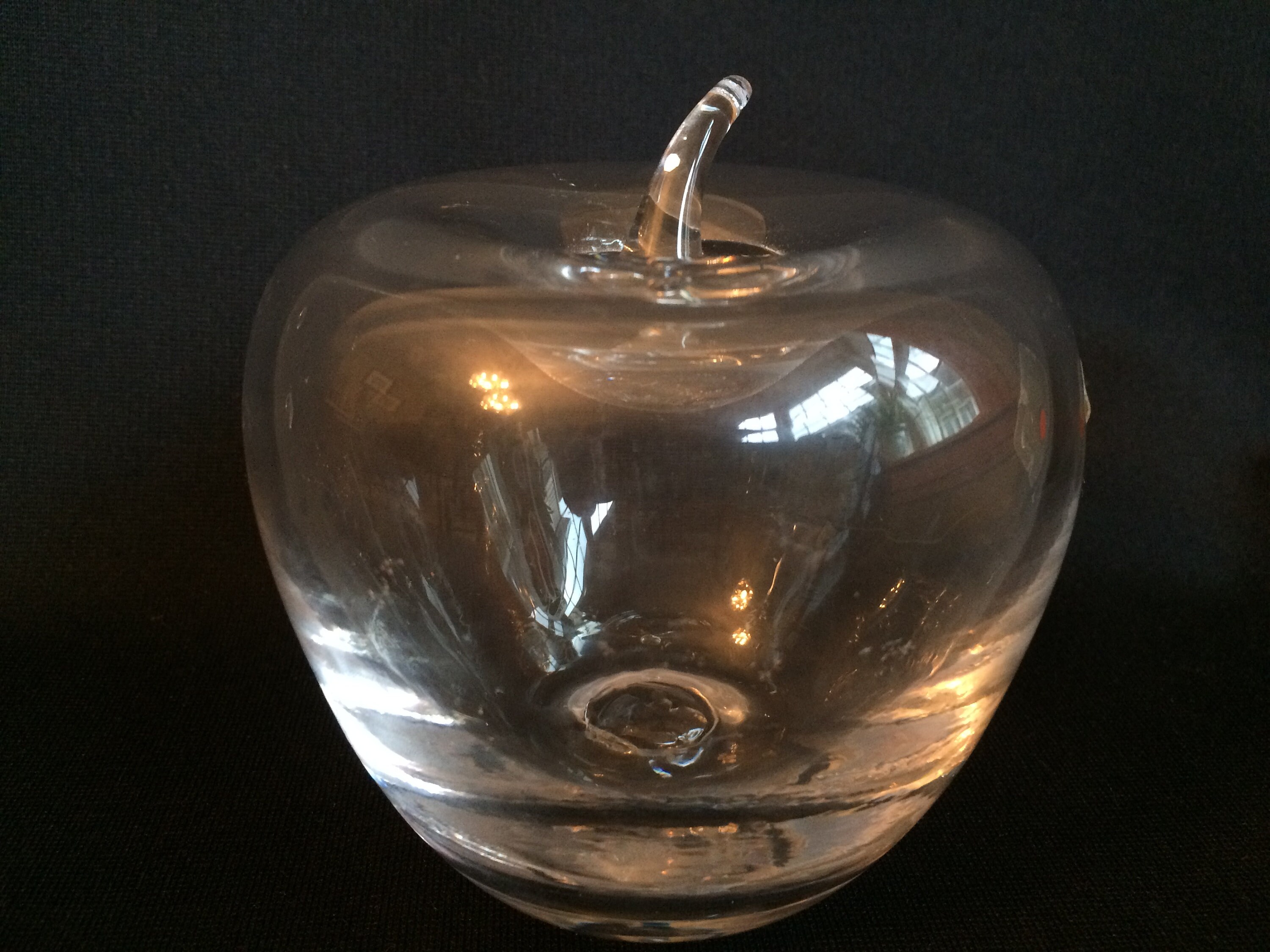 Blenko Art Glass Fruit Clear Apple Paperweight de 1990 con | Etsy