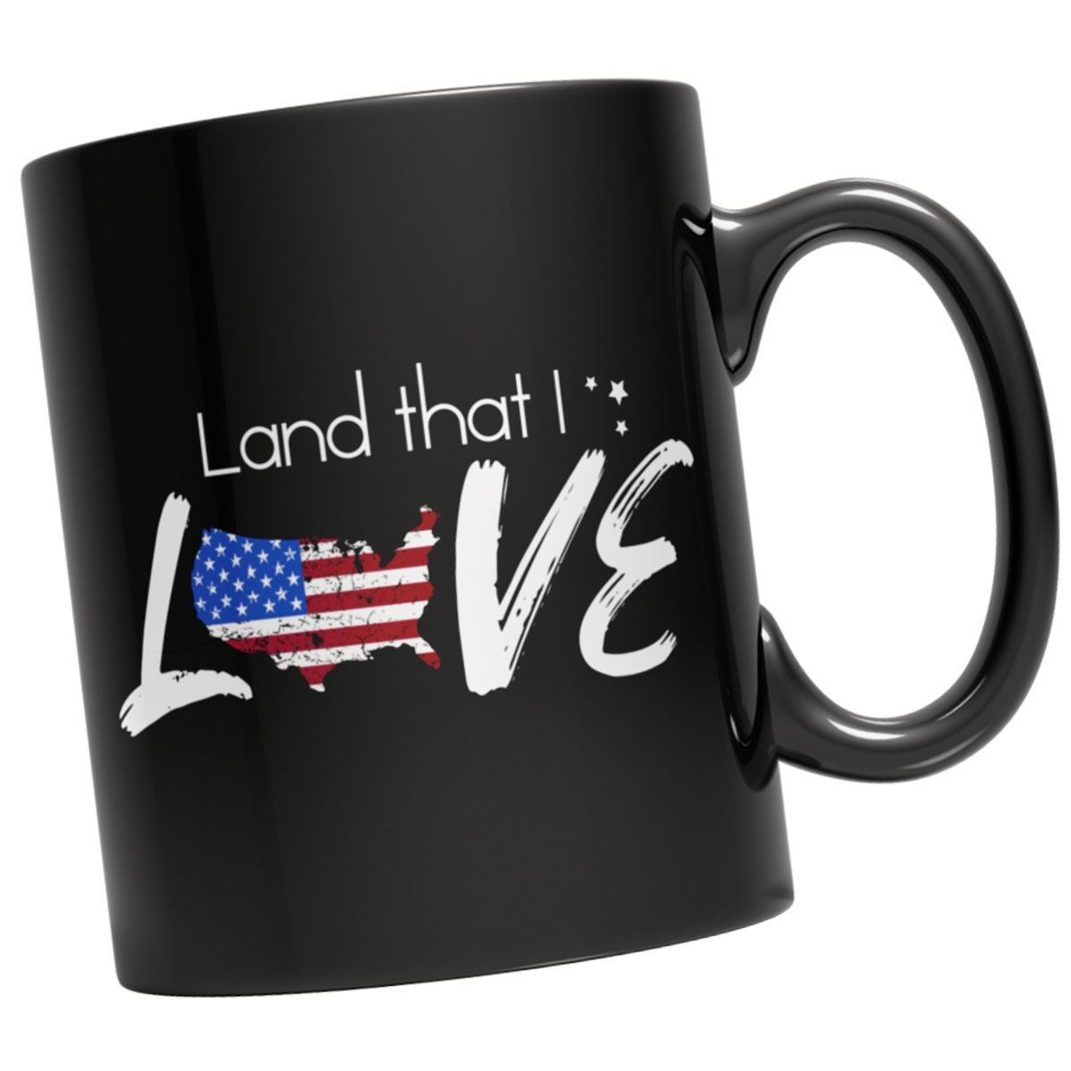 American Flag Mug American Flag Coffee Mug Love America Etsy