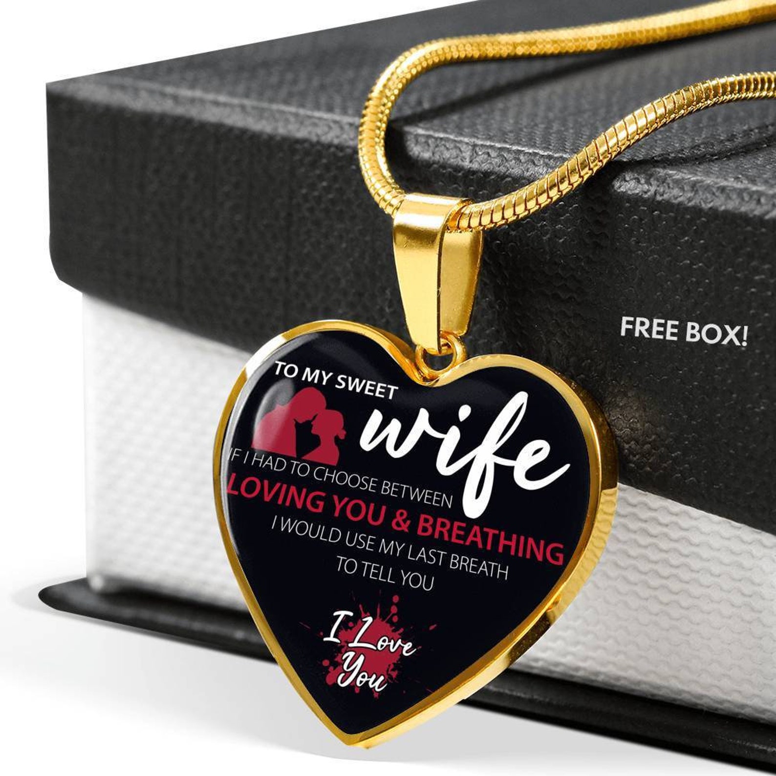 Wife Necklace Wife Pendant Wife Necklaces Wife Pendants Etsy
