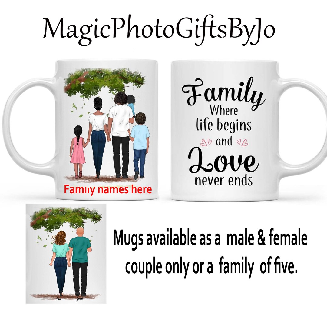 Personalised Family Mugs| Mothers Day Gift| Fathers Day Gift | Family ...