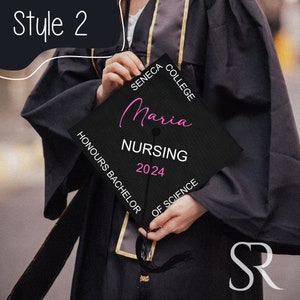 Custom High School and College Graduation Caps With Personalized ...