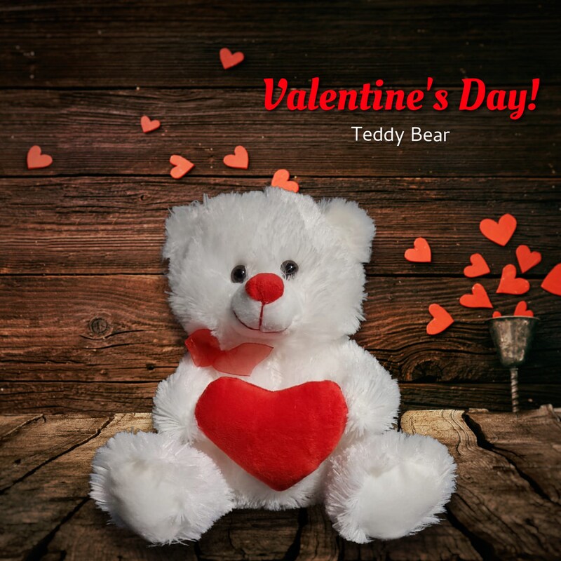 Valentines Day Teddy Bear - Etsy
