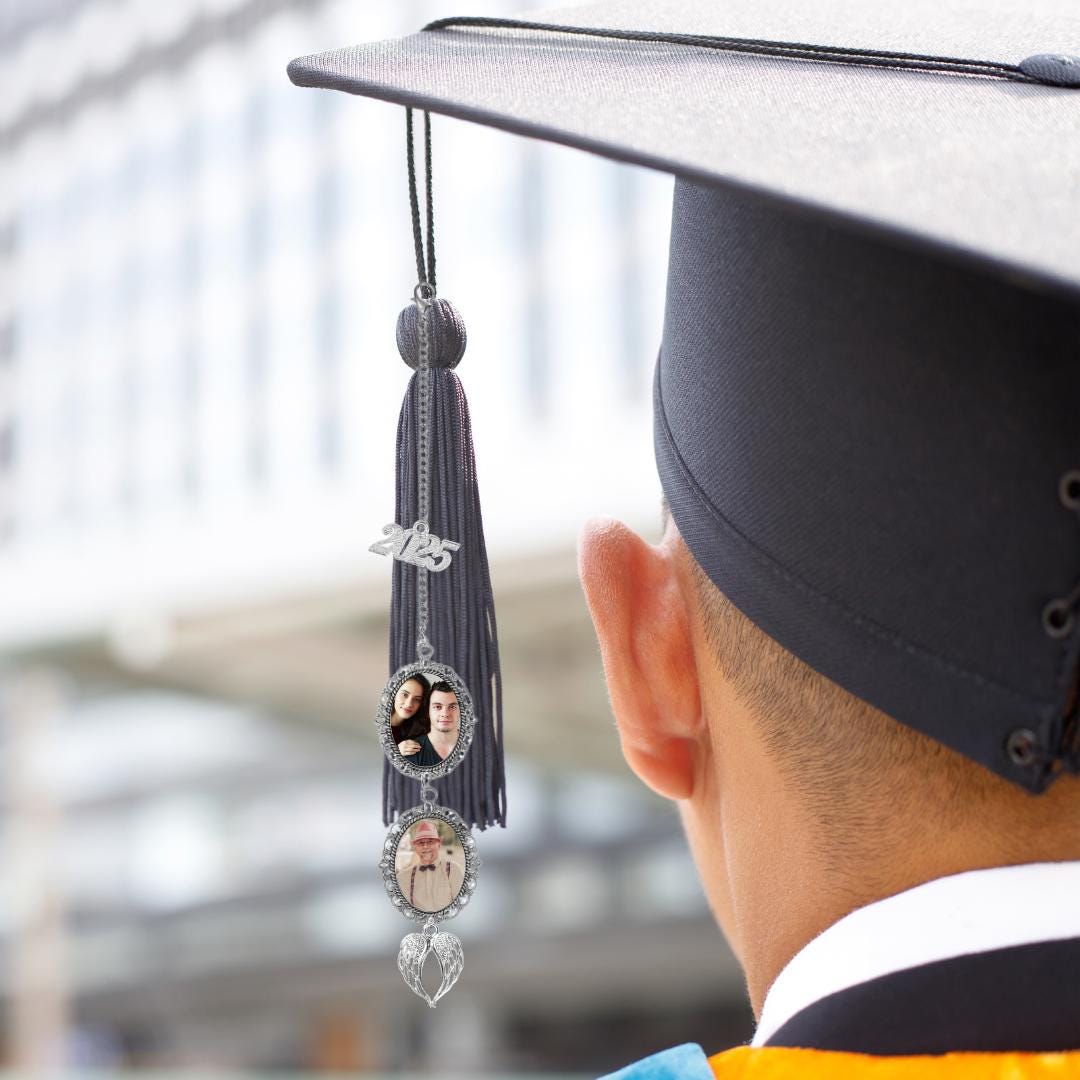 Custom Graduation Tassel Photo Charm: Memorial Keepsake Gift - Etsy