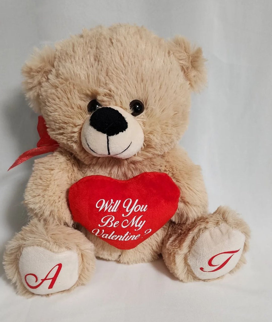 Personalized Teddy Bear Plushie: Custom Stuffed Animal for Couples ...