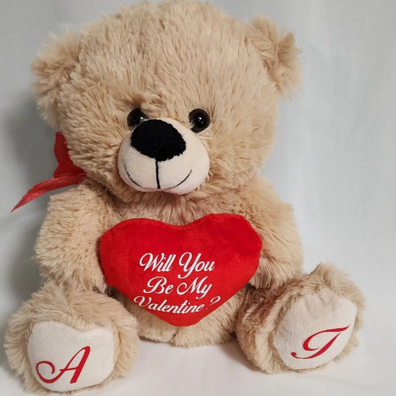 Valentine Teddy Bear - Etsy