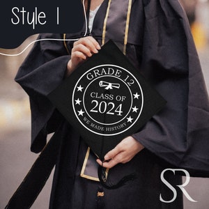 Custom High School and College Graduation Caps With Personalized ...