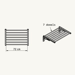 Wall Mounted Clothes Drying Rack, Drying Rack for Laundry, Air Dry ...