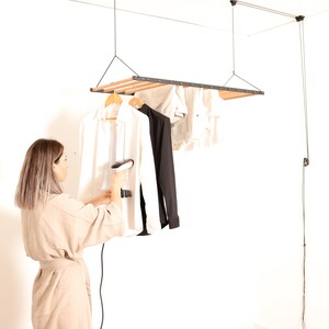 Laundry Drying Rack, Ceiling Mounted Clothes Drying Rack, Laundry ...