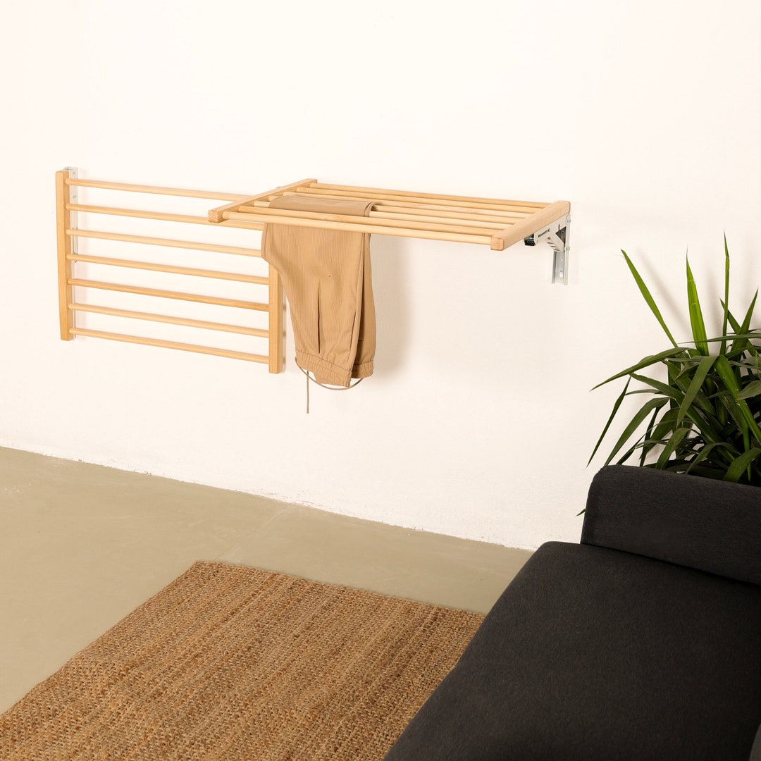 Wall Mounted Clothes Drying Rack, Drying Rack for Laundry, Air Dry ...