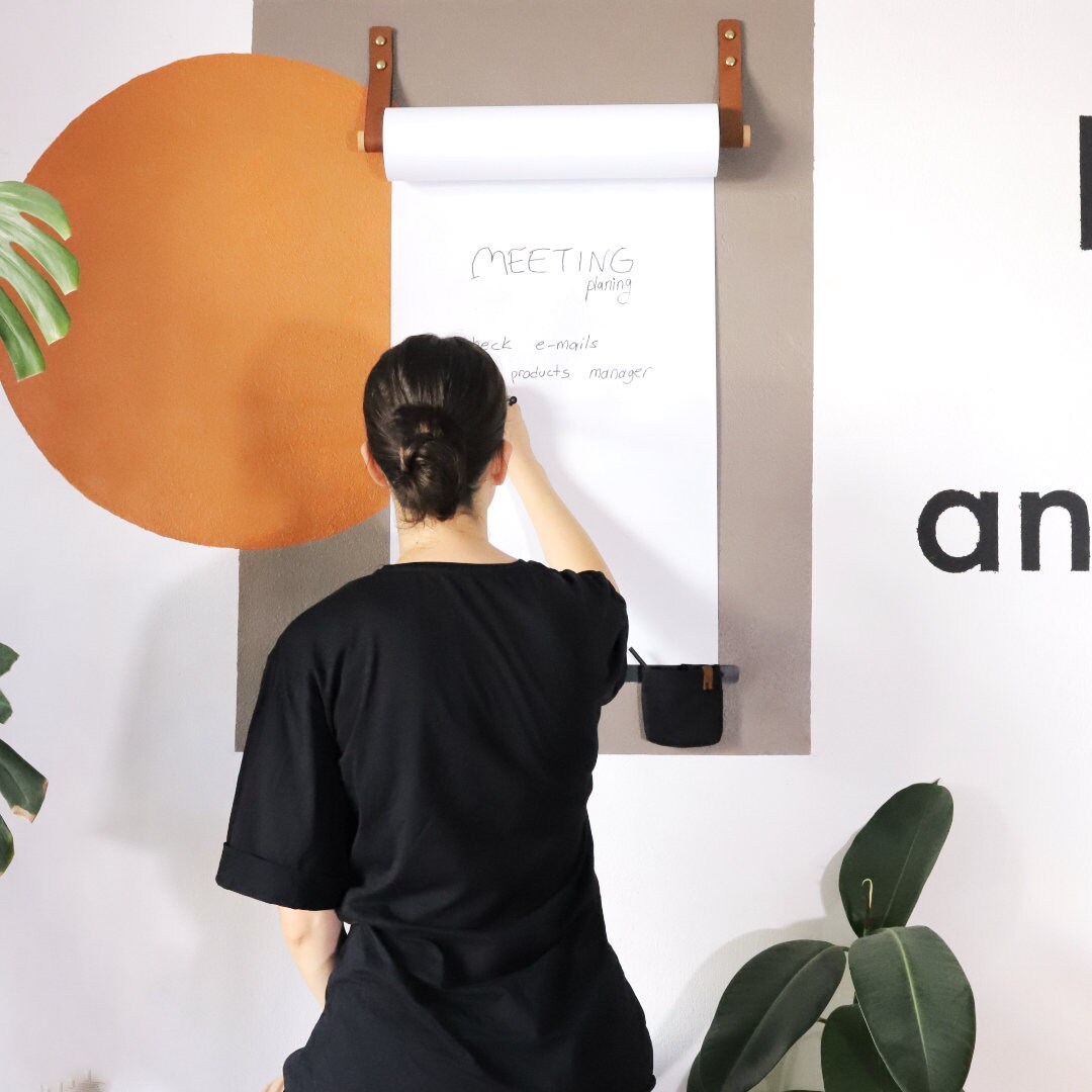 Wall Mounted Note Paper Roller Paper Roll Holder Studio - Etsy